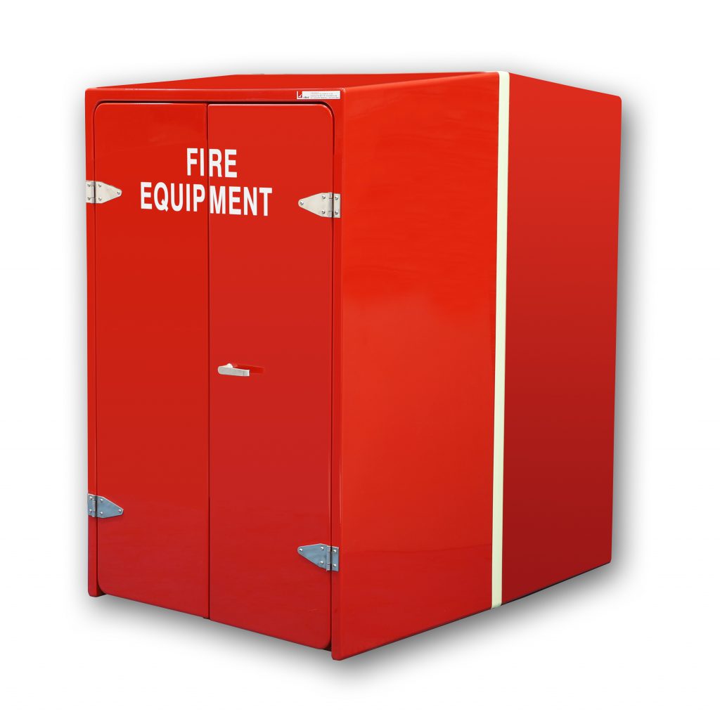 JB68 Wheeled Fire Extinguisher Cabinet - Flameskill